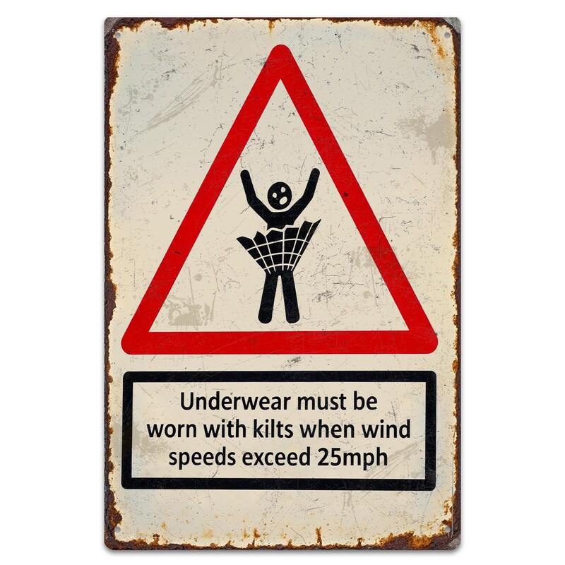 Funny Safety Sign - Etsy