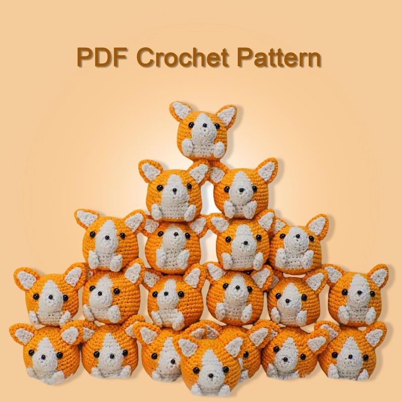 Corgi Ball Amigurumi Crochet Pattern PDF: Easy Dog Plush DIY - Etsy
