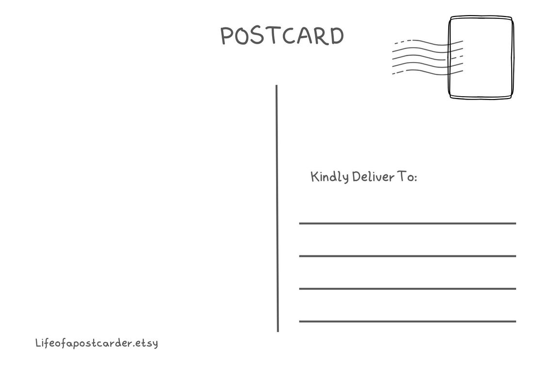 Snail Mail Postcard: Whimsical Snails and Vintage Stamps - Etsy