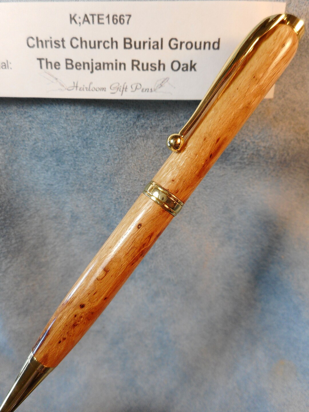 Founding Father Dr. Benjamin Rush Oak pen – from Historic Christ Church ...