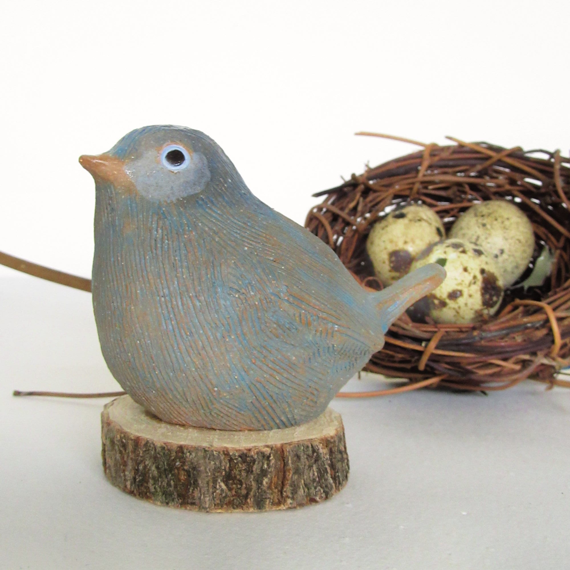 Ceramic Bird Blue Bird - Etsy