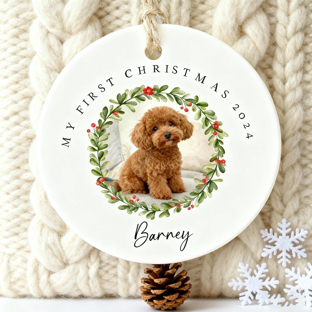 Personalised Dogs First Christmas Bauble, Personalised Christmas Pet ...