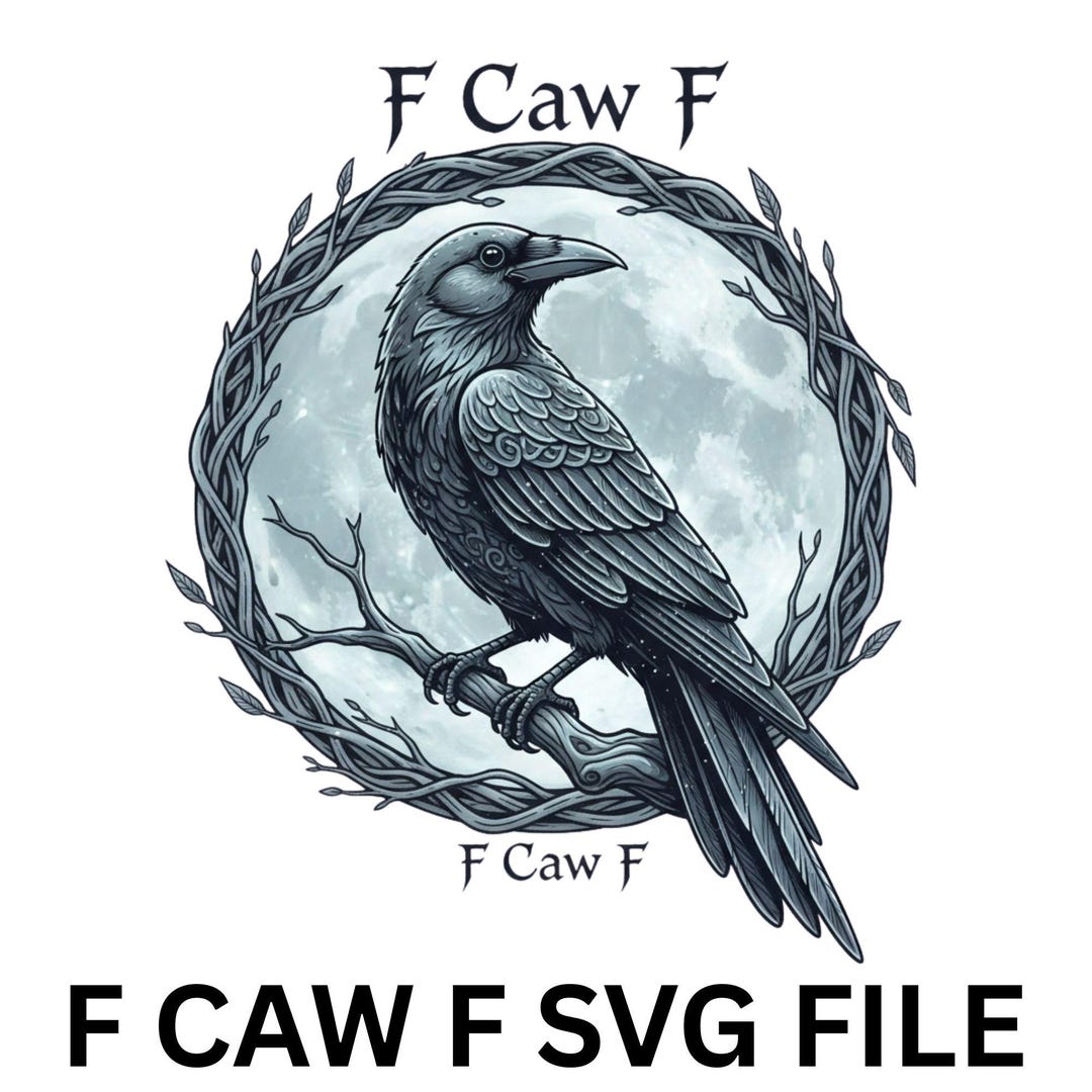 Fichier SVG Corbeau : graphique F CAW F (téléchargement numérique ...