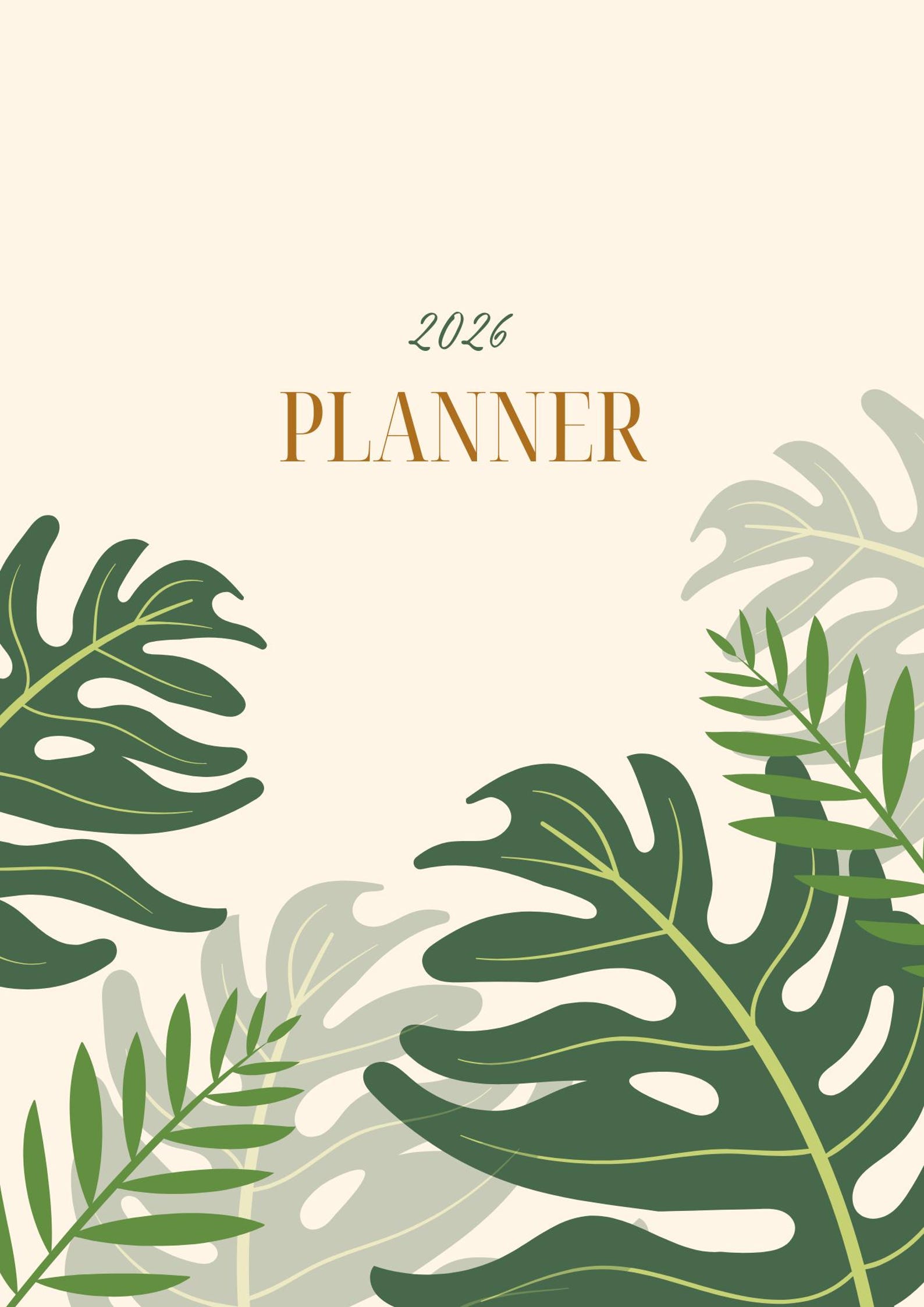 2026 Tropical Daily Planner - Etsy