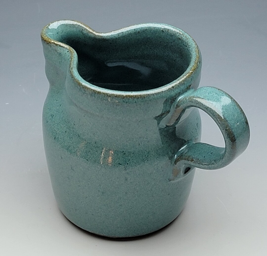 TURQUOISE SERVER PITCHER, Melted Butter Server, Holds a Cup, Small ...