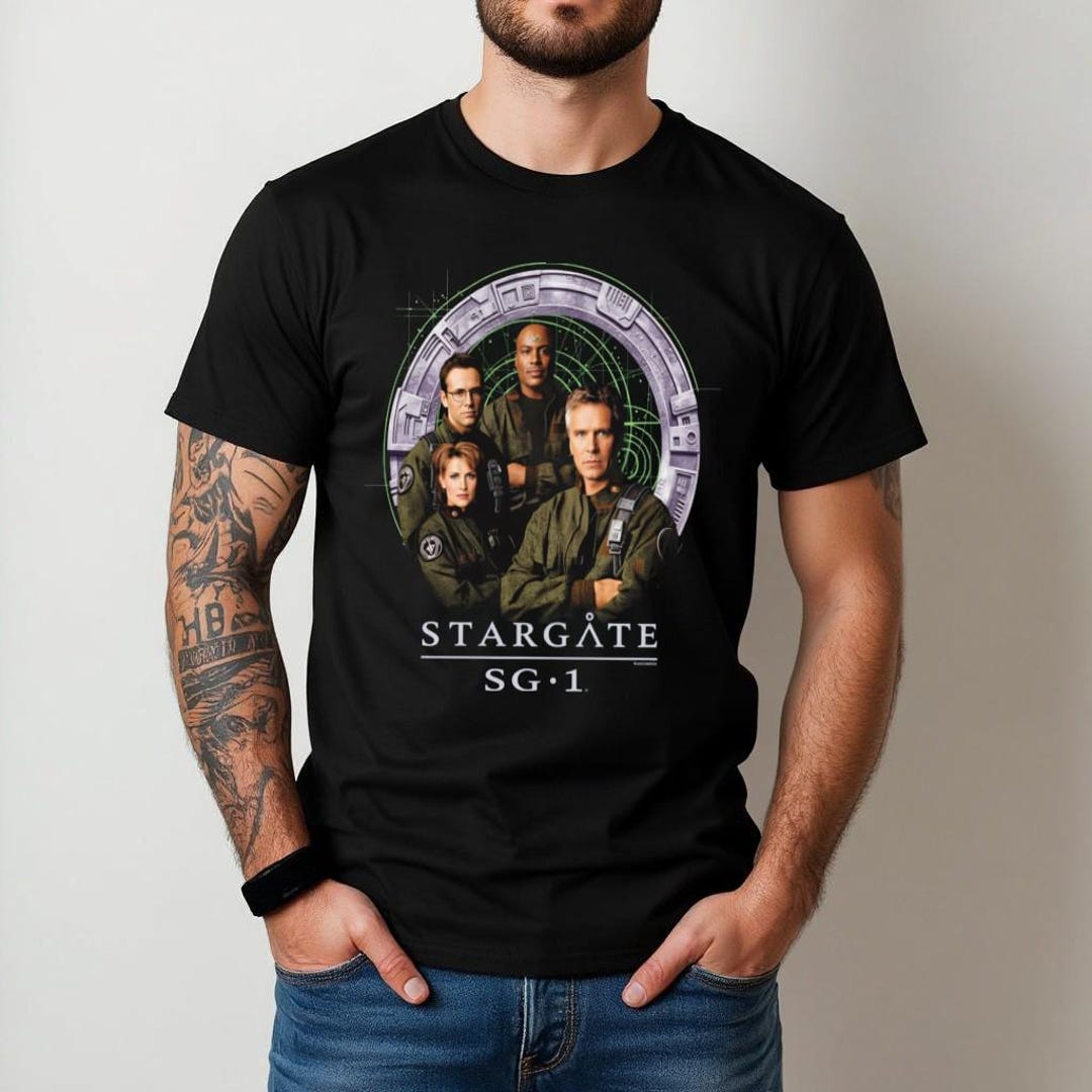 Stargate Cast and Gate Black Shirts - Etsy