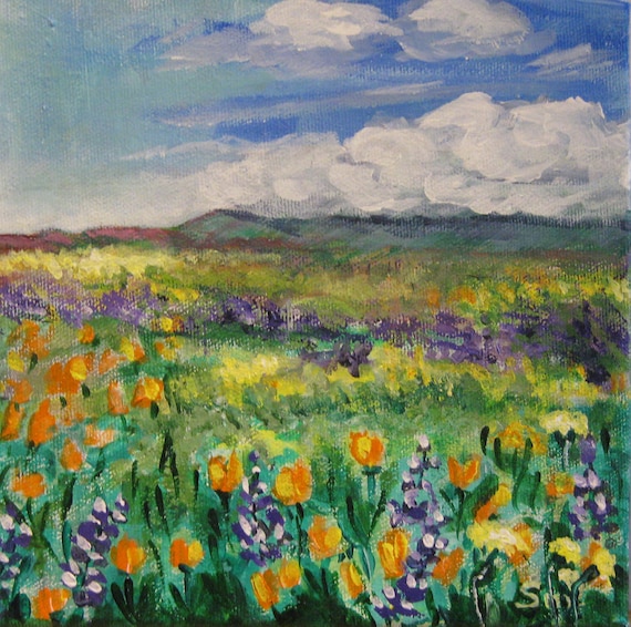 Art & Collectibles Ink Meadow original painting Painting etna.com.pe