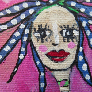 Folk Art ORIGINAL Mermaid Painting, Underwater Sea Siren by Susan ...