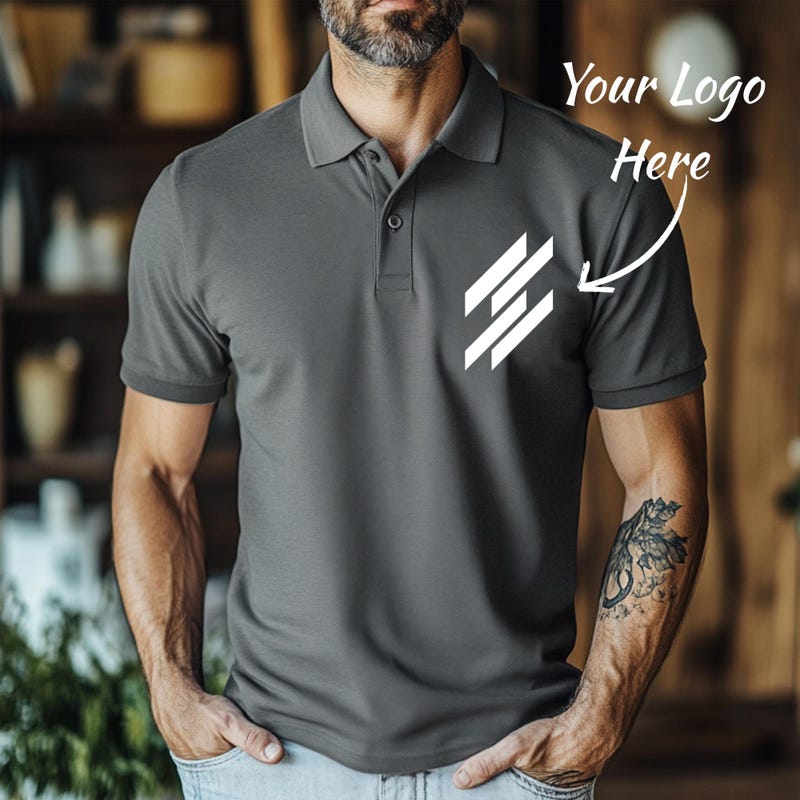 Custom Logo Polo Tshirt - Etsy