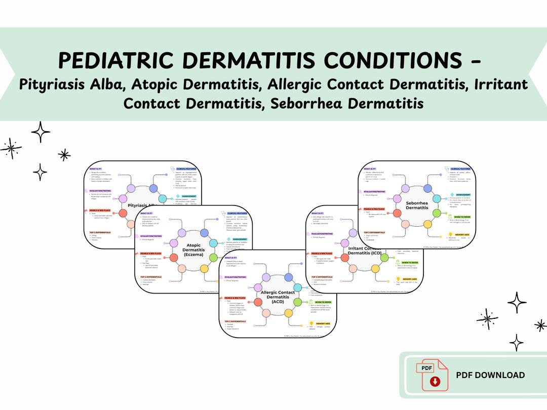 Pediatric Dermatitis Conditions Study Guide – Pityriasis Alba, Atopic ...