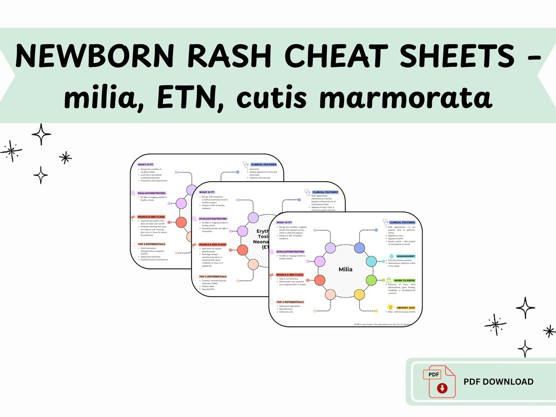 Newborn Rash Study Guide – Milia, Erythema Toxicum, Cutis Marmorata ...