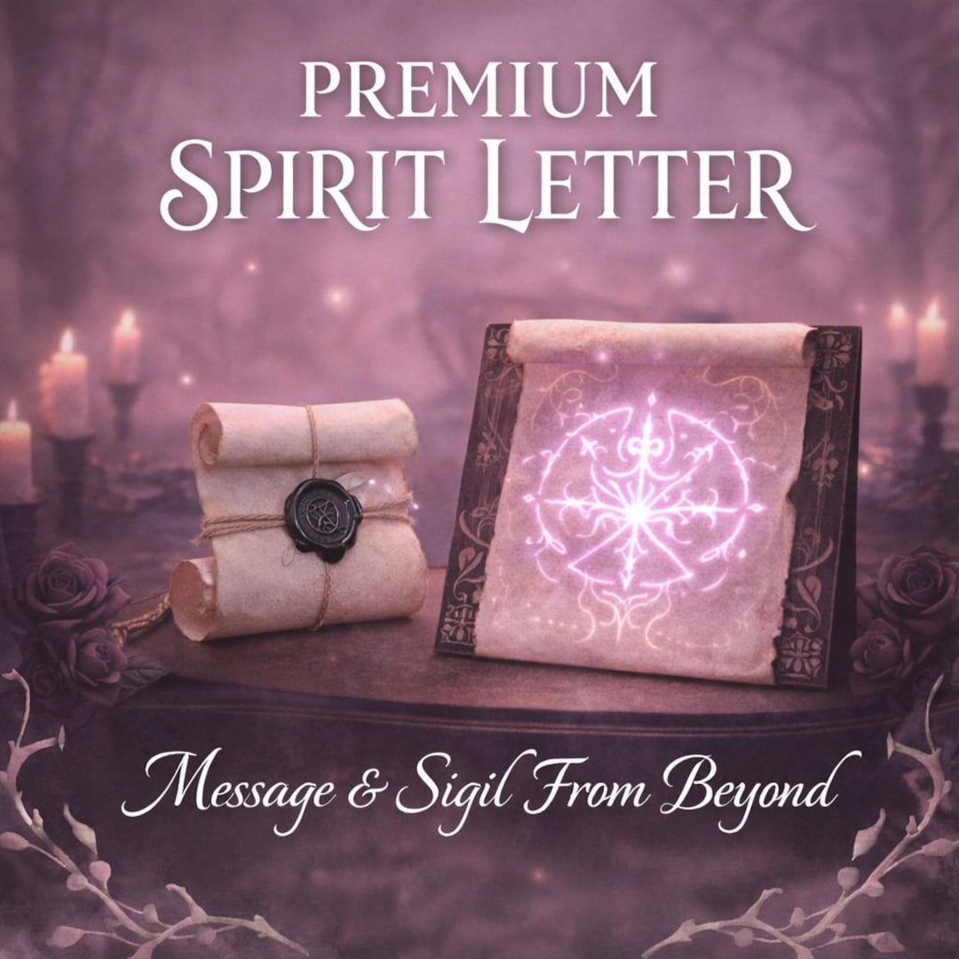 Channeled Spirit Letter With Custom Sigil Scroll - Etsy