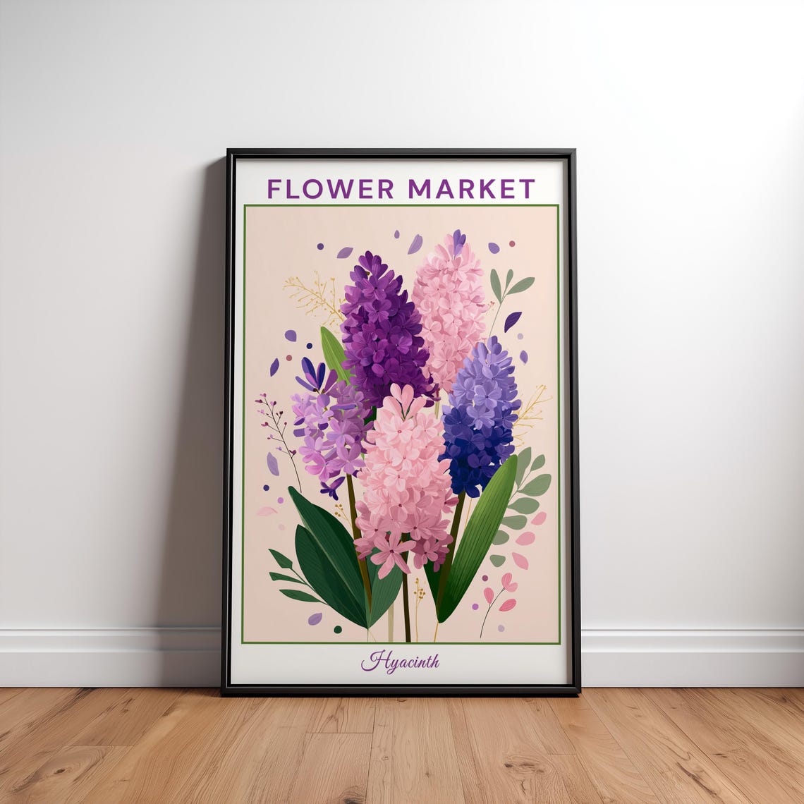 Hyacinth Poster – Hyacinth Print – Flower Wall Art – Hyacinth ...