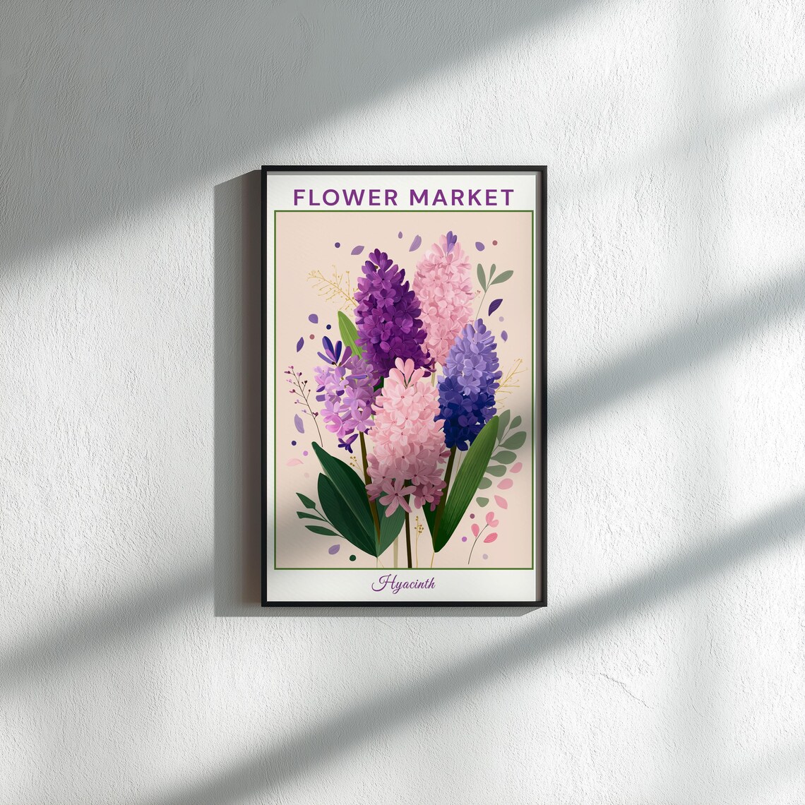 Hyacinth Poster – Hyacinth Print – Flower Wall Art – Hyacinth ...