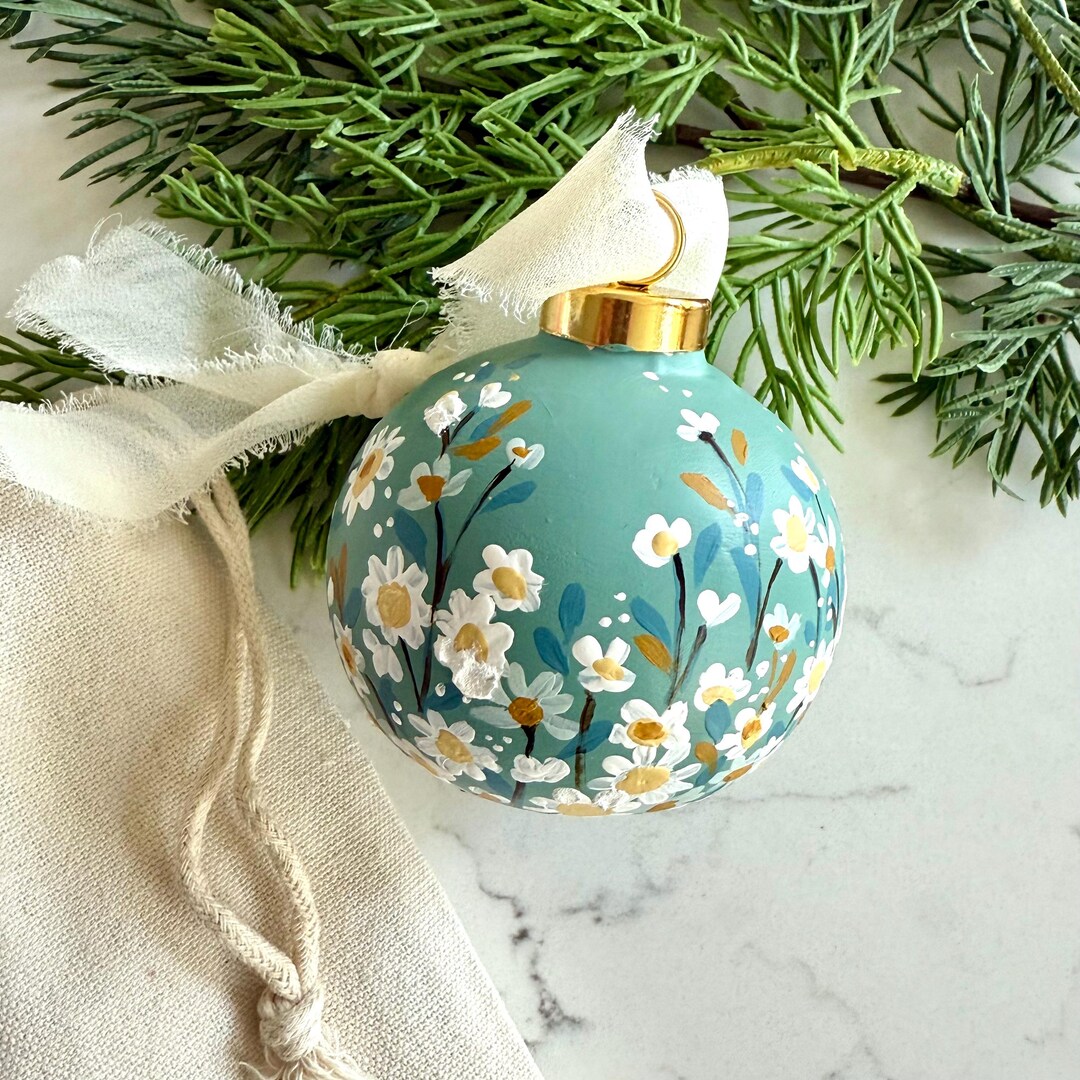 Hand Painted Christmas Ornament | Unique One of a Kind Christmas Tree ...