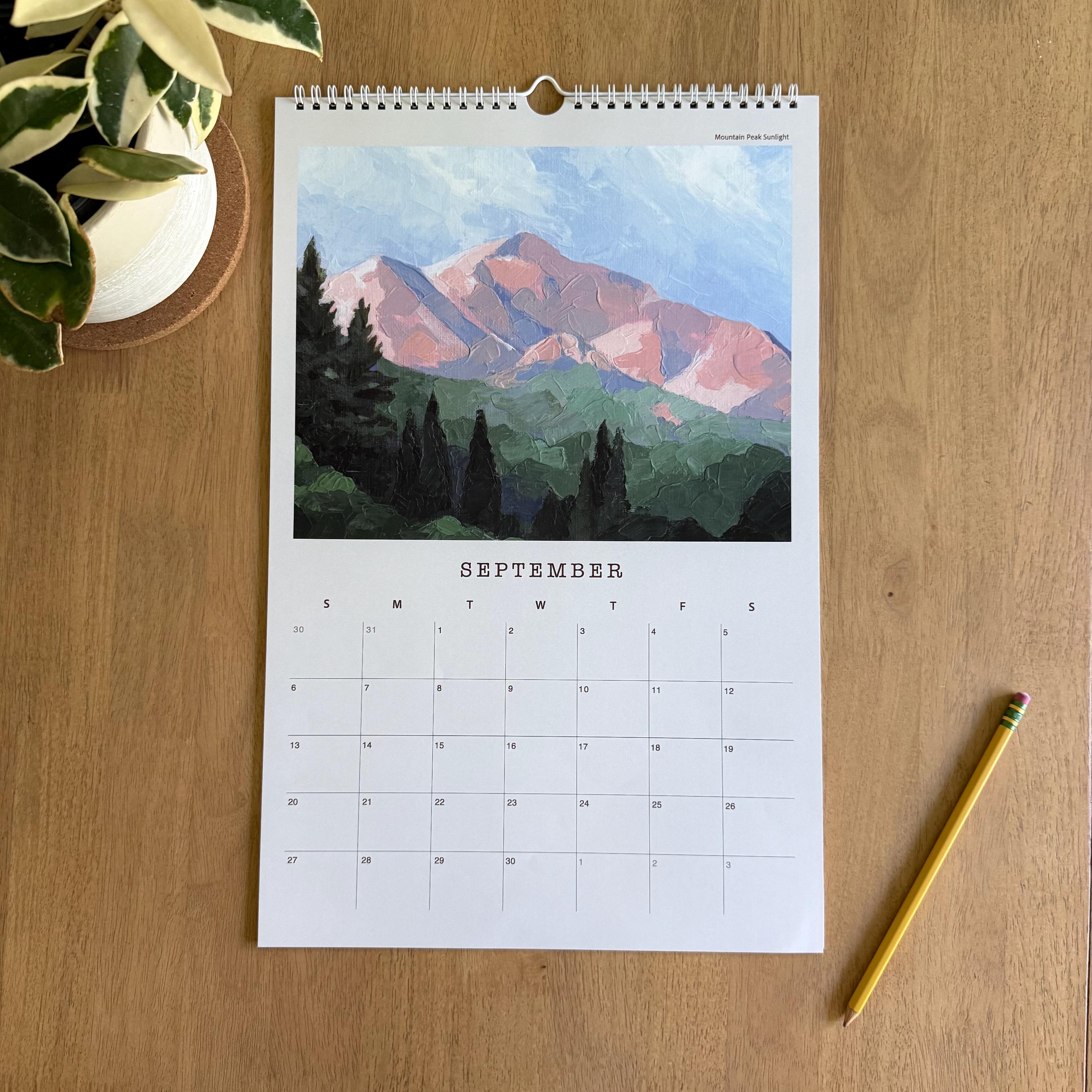 2026 Mountain Landscape Wall Calendar: 8x10 Art Prints, Double Sided - Etsy