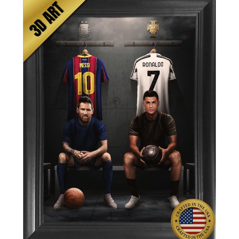 Messi 3 D Poster - Etsy