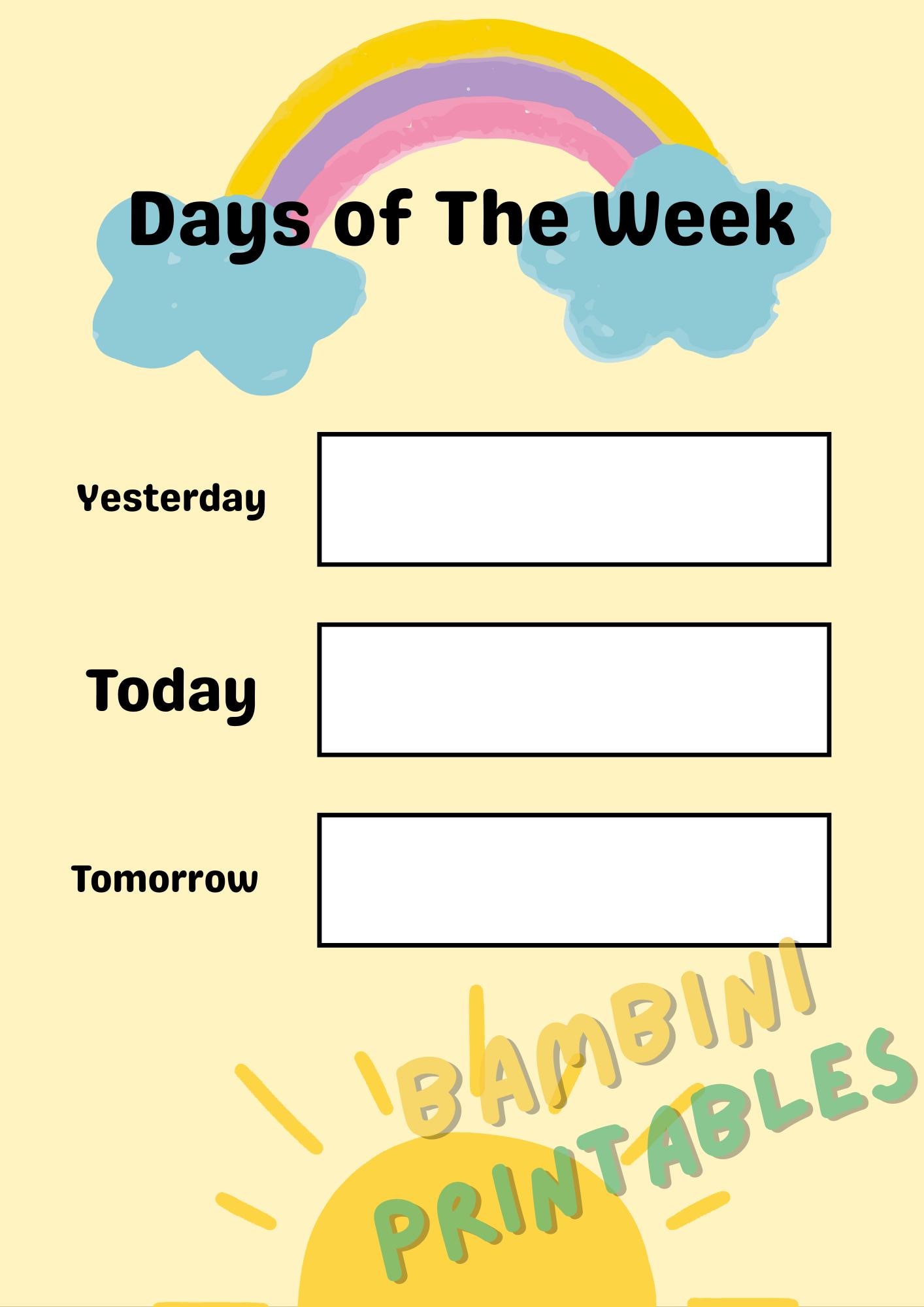 Circle Time Preschool Printables | Toddler Visual Schedule, Calendar ...