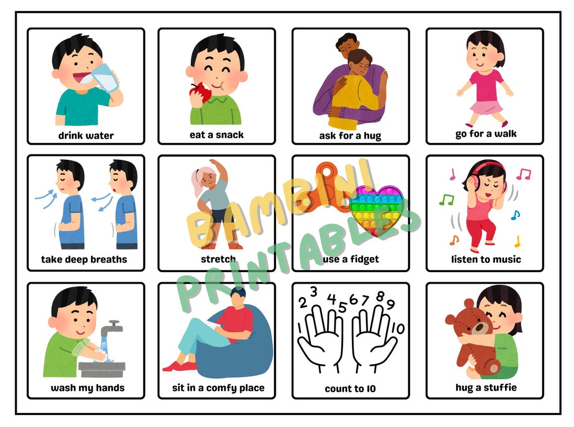 I Need a Break Visual Support | Editable Time & Activity Cards ...