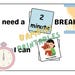 I Need a Break Visual Support | Editable Time & Activity Cards ...