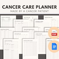 Cancer Planner Printable, Cancer Care Journal, Cancer Diagnosis Health ...