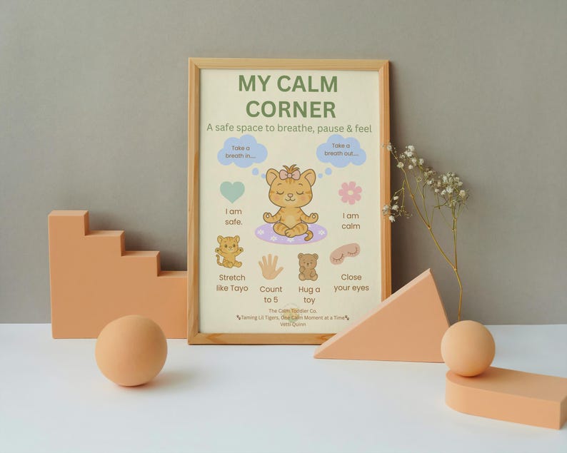 Toddler Routine Chart Bundle | Morning, Bedtime & Calm Corner Posters ...