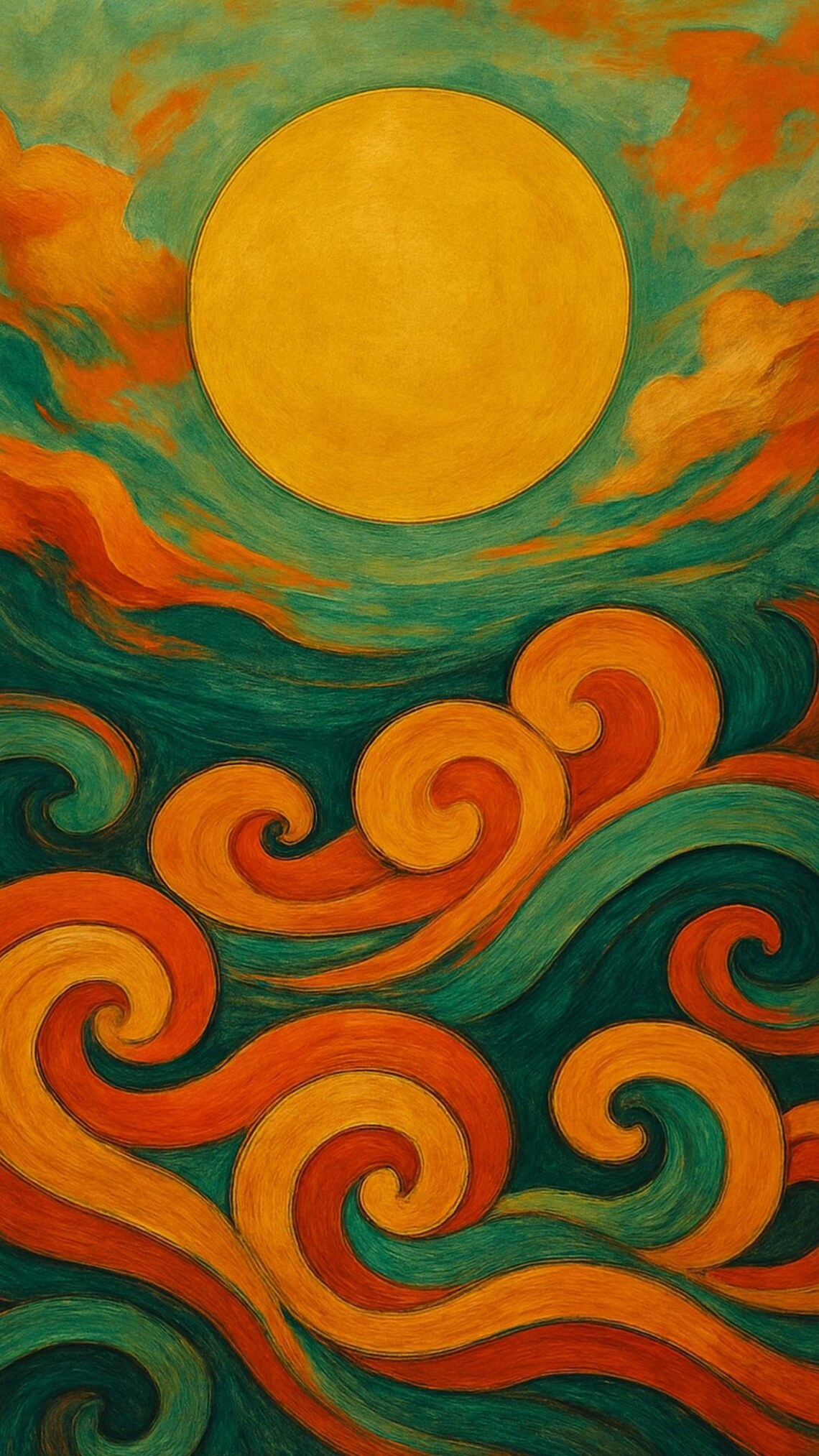 Feng Shui Phone Wallpaper for Wealth & Motivation – Rising Sun Fire ...