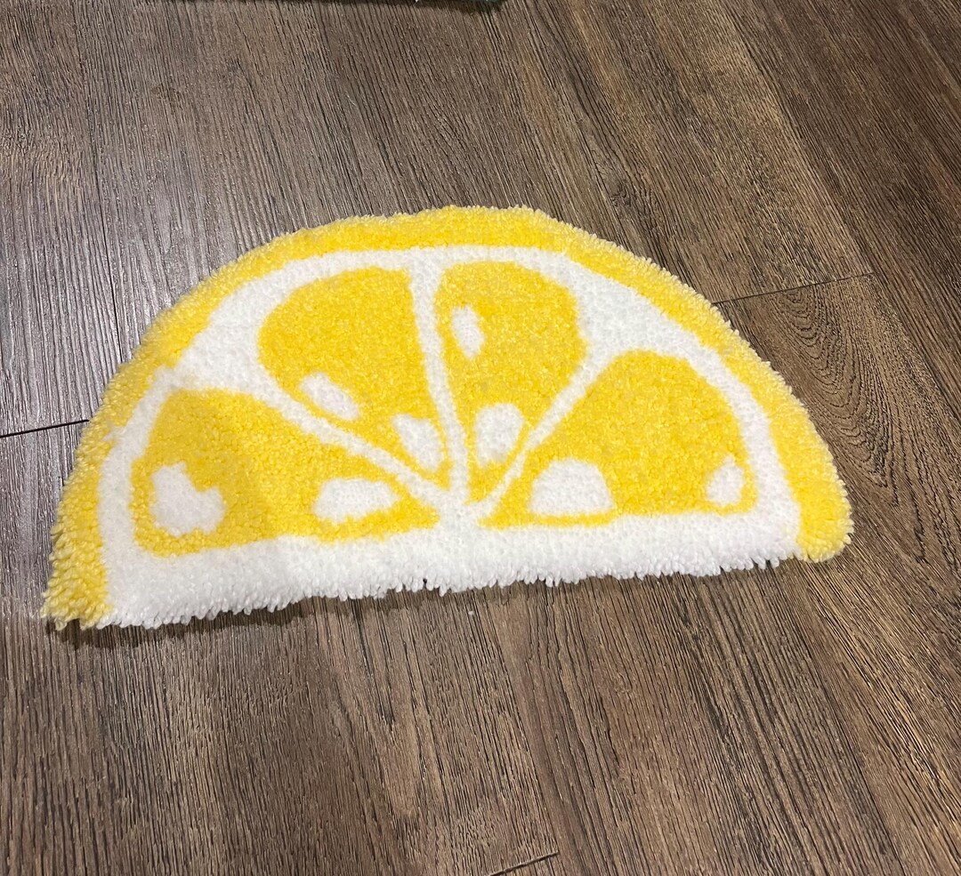 Lemon Rug Handmade Soft Tufted Rug - Etsy