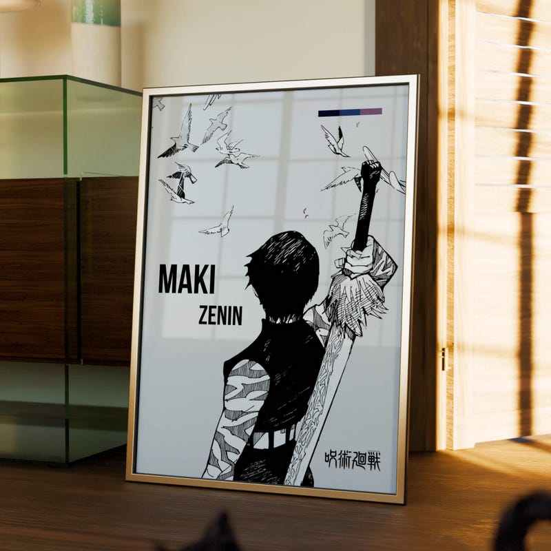 Anime Character Minimalist Poster - Etsy