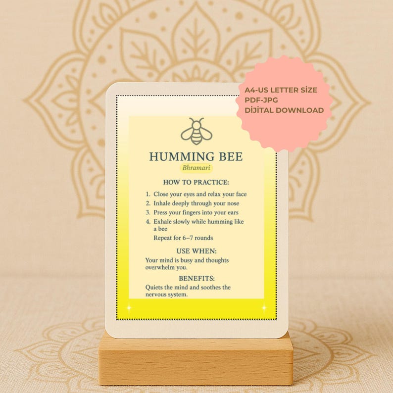 Breathwork Cards — 15 Printable Exercises (A4-US Letter, PDF + JPEG ...