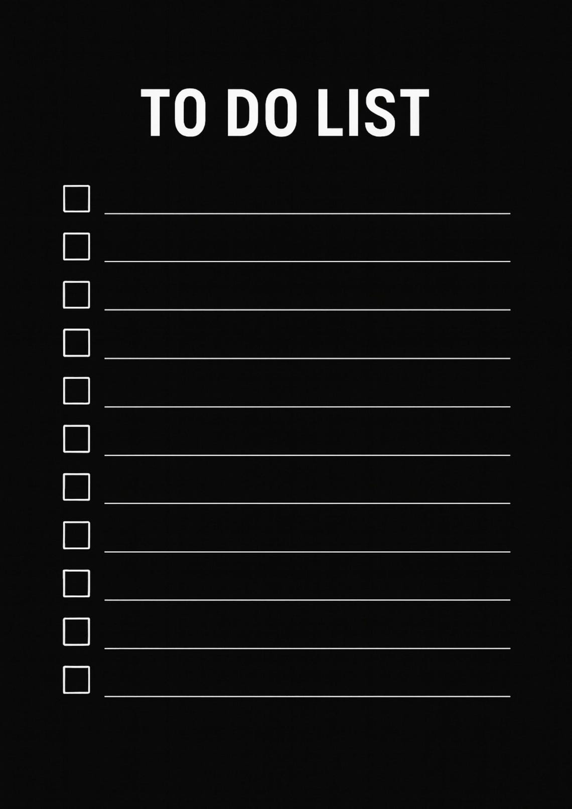 Printable To-do List Black-white A4 US Letter,minimal Planner Page, PDF ...