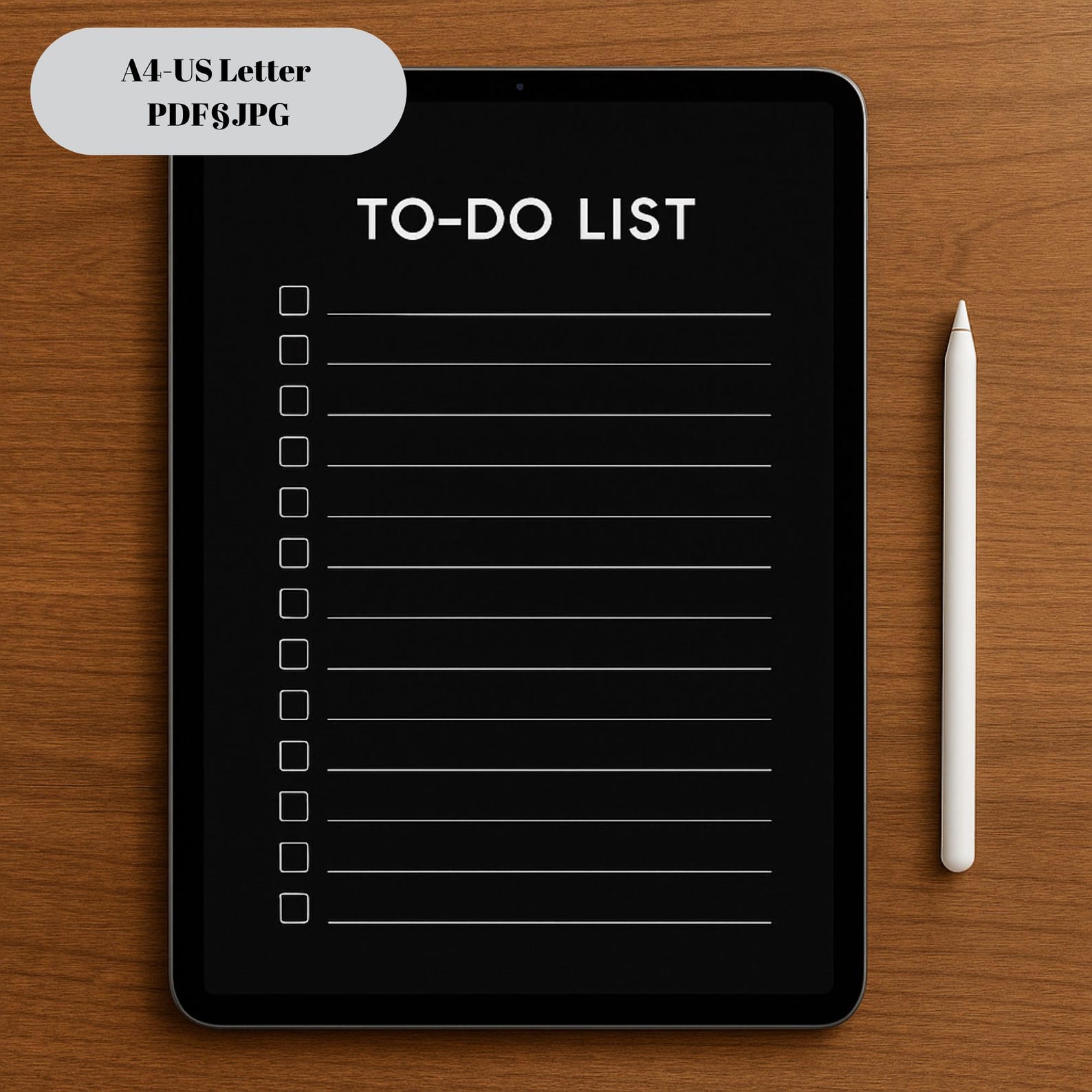 Printable To-do List Black-white A4 US Letter,minimal Planner Page, PDF ...
