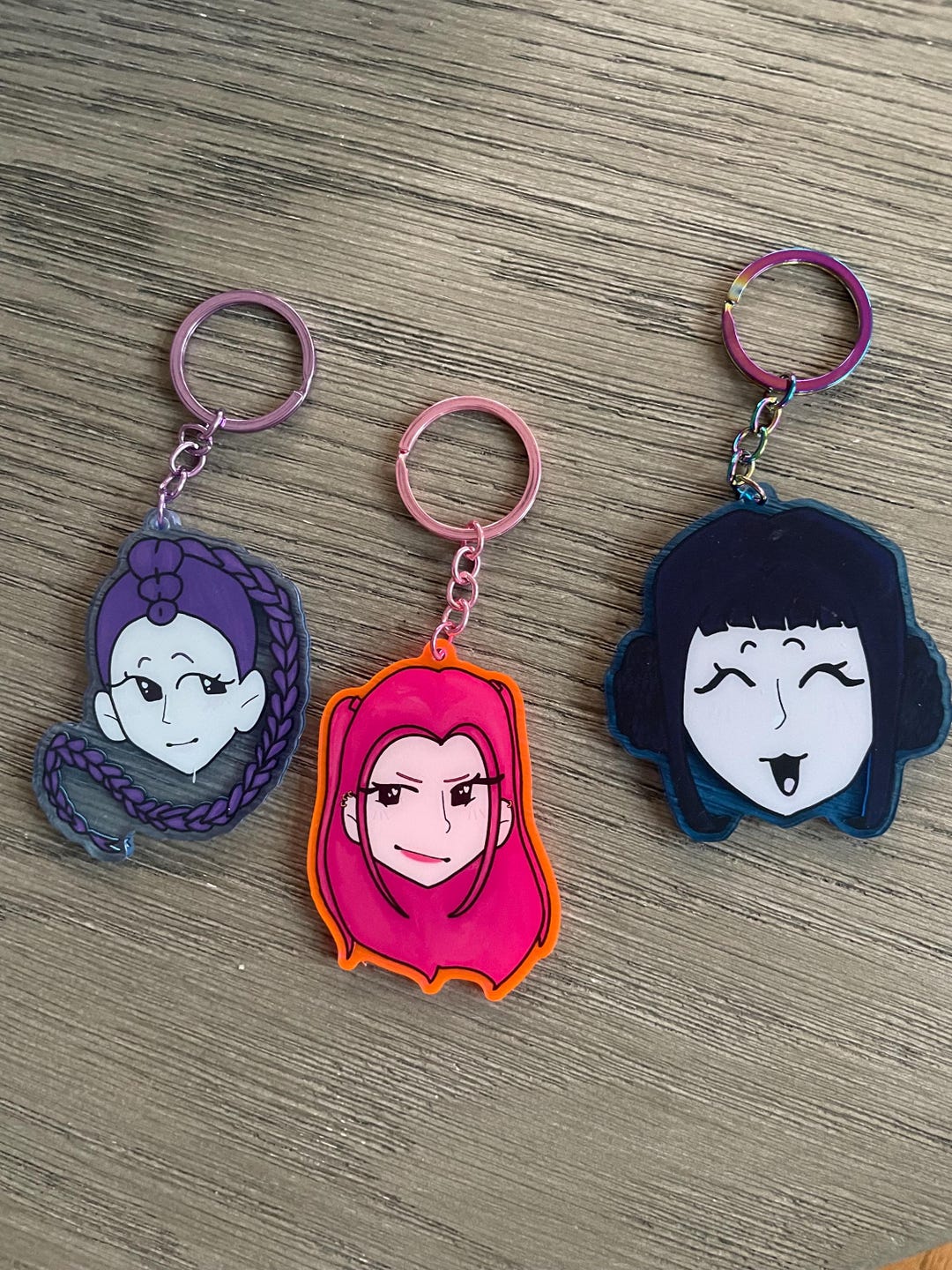 Huntrix Keychains (zoe, Rumi, Mira) - Etsy
