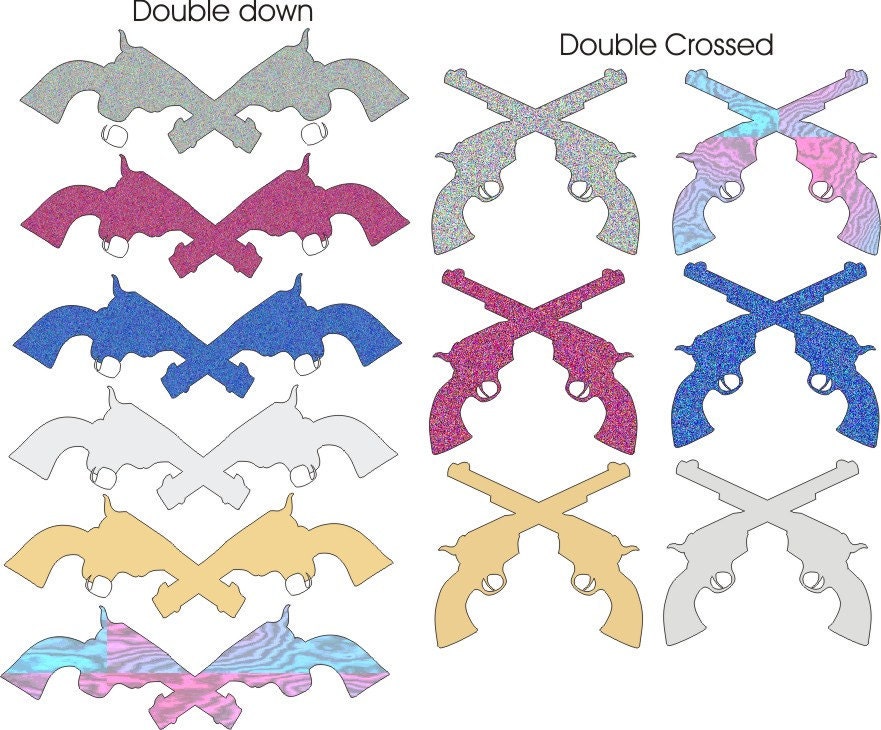 Roller Derby Helmet Decal Double Pistols Guns Right to Bear | Etsy