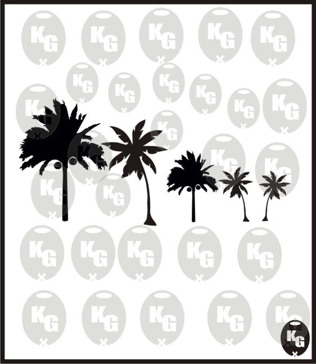Family Car Window Decals Palm Tree Tropical Optional Coconuts for the ...
