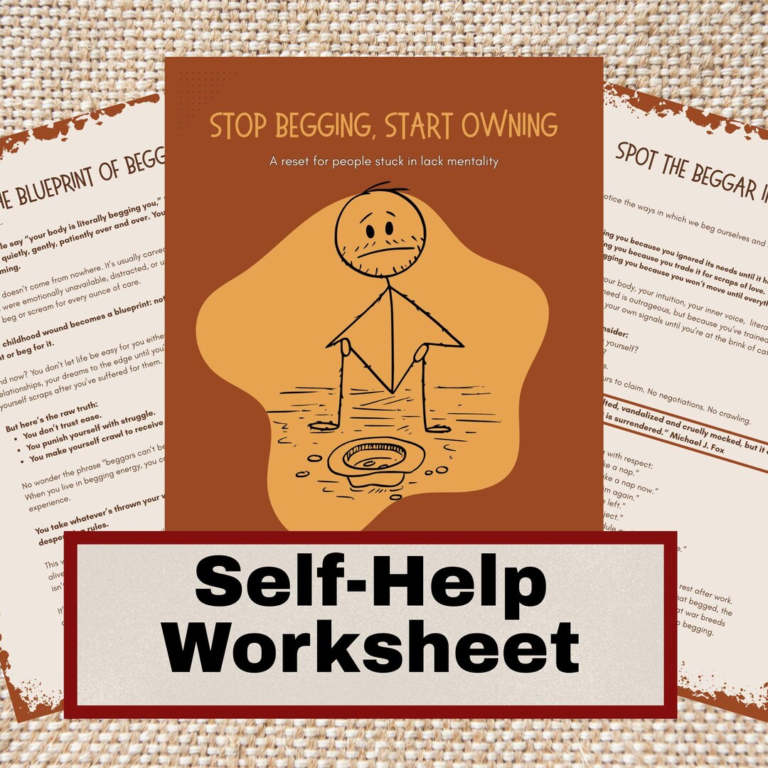 Self-worth Worksheet, Shadow Work Journal Prompts (printable PDF ...