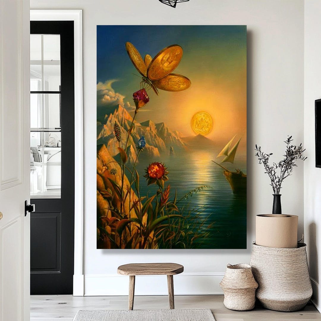 Vladimir Kush Style Surreal Canvas – Dreamlike Metaphoric Wall Art ...