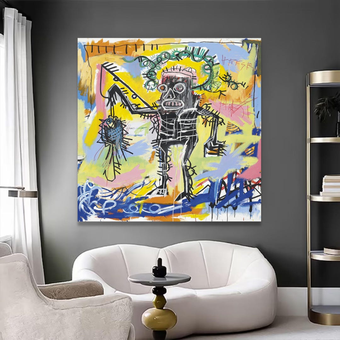 Jean-michel Basquiat – Urban Neo-expressionist Canvas Art, Modern ...