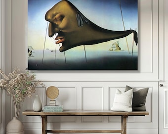 Surrealistic Salvador Dali Inspired Portrait: Floating Man's Head Over ...