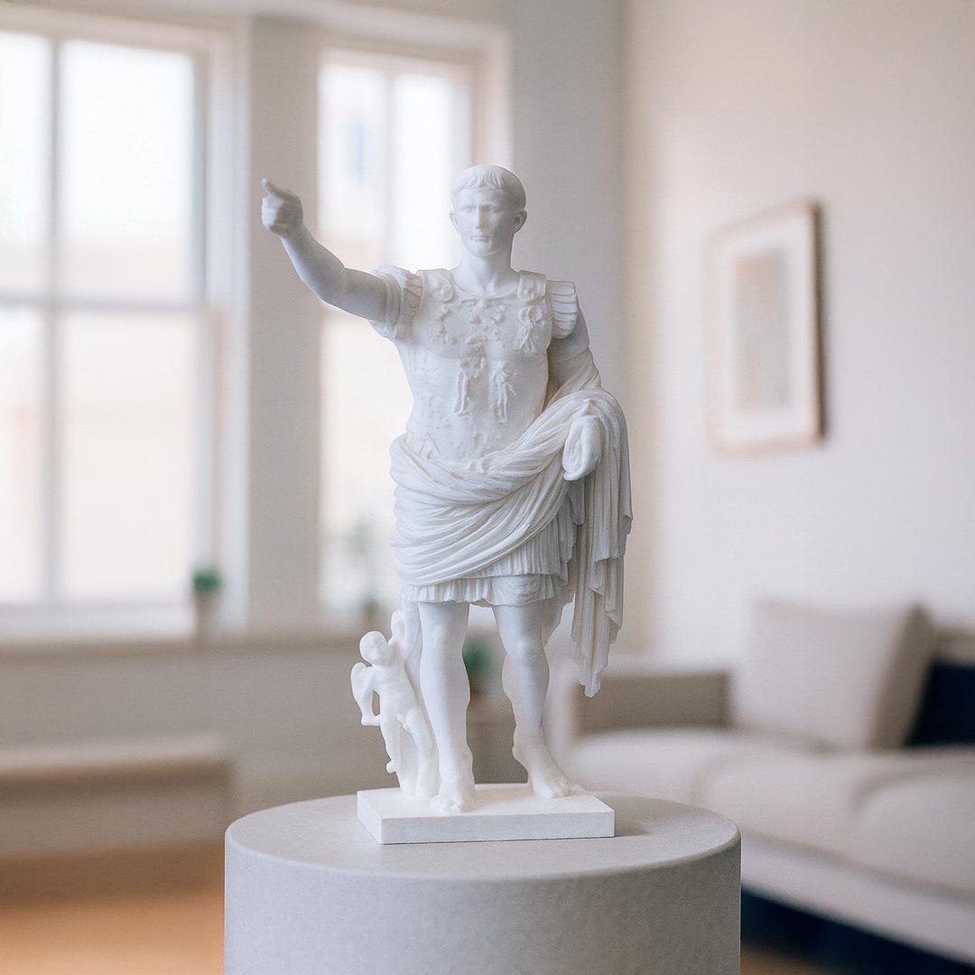 Augustus of Prima Porta Statue – Classical Roman Sculpture – Elegant ...