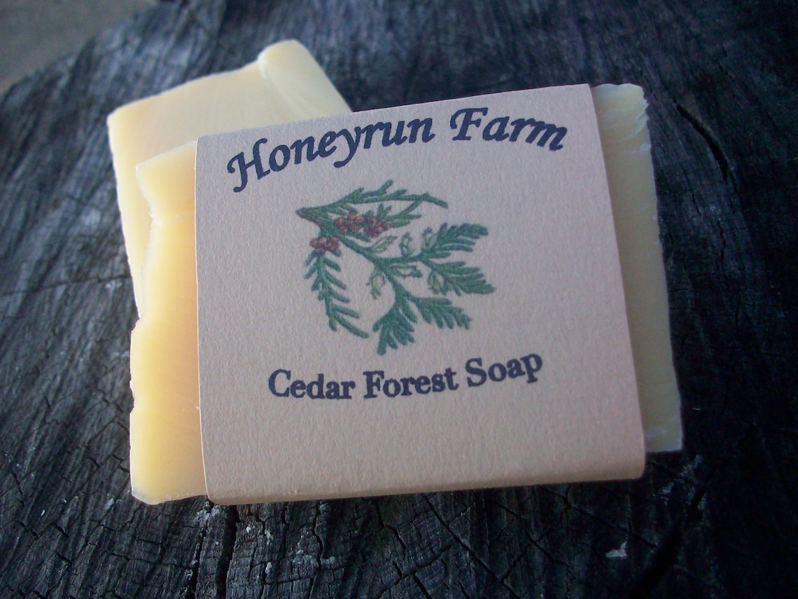 Cedar Forest Soap natural soap made with honey and beeswax | Etsy