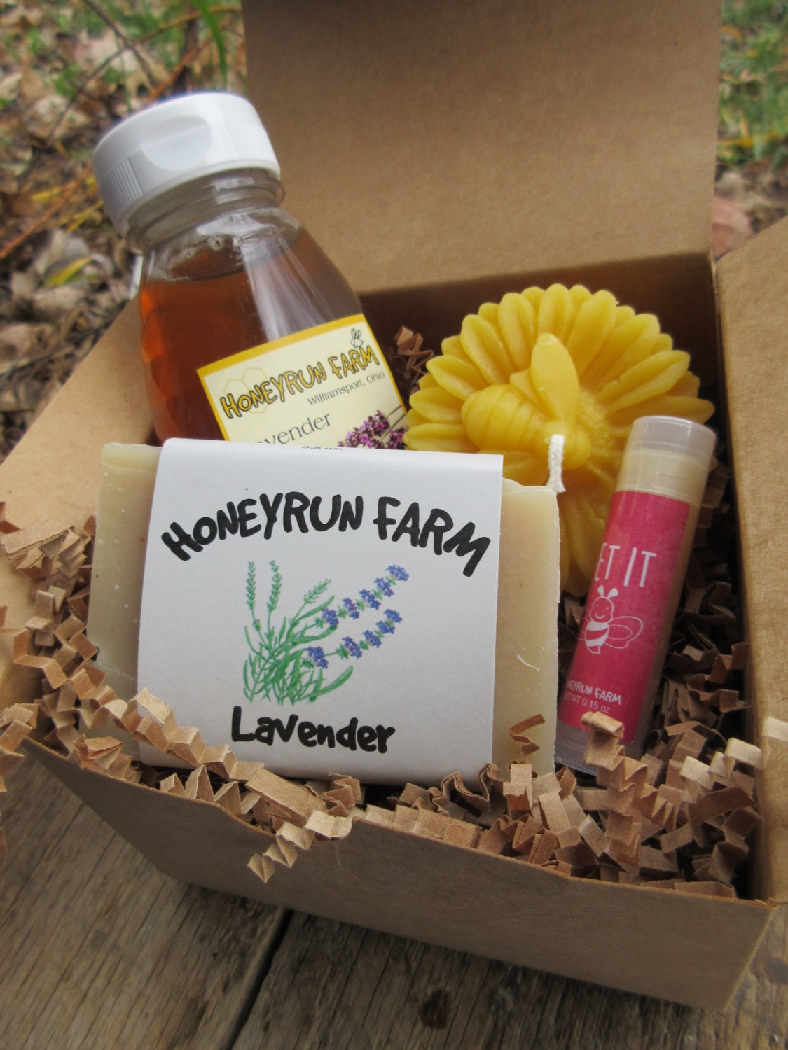 Lavender Gift Package 8 Oz Lavender Infused Honey Lavender | Etsy