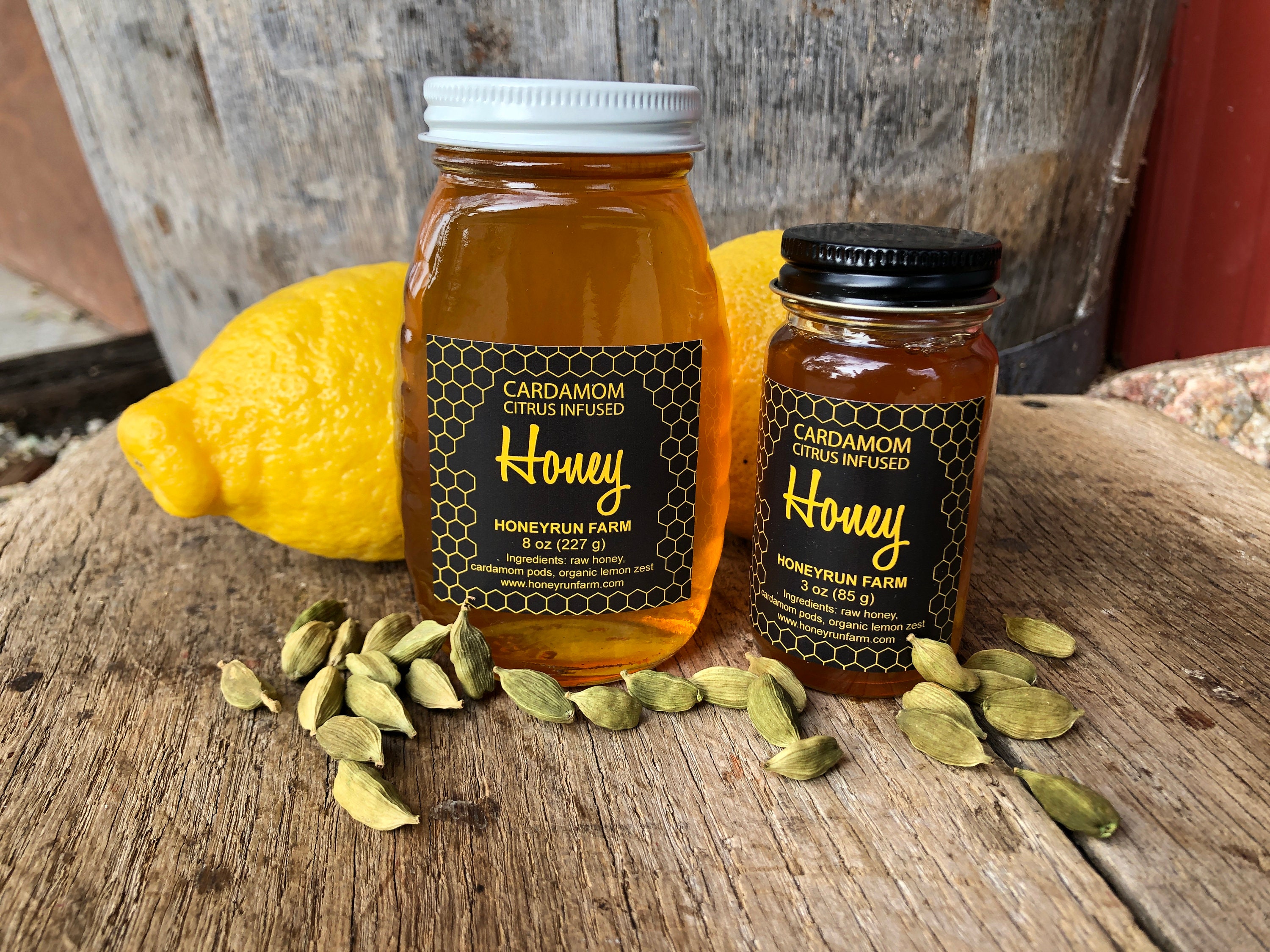 Cardamom Citrus Infused Honey - 8 Ounce or 3 Ounce Glass Jar - Etsy