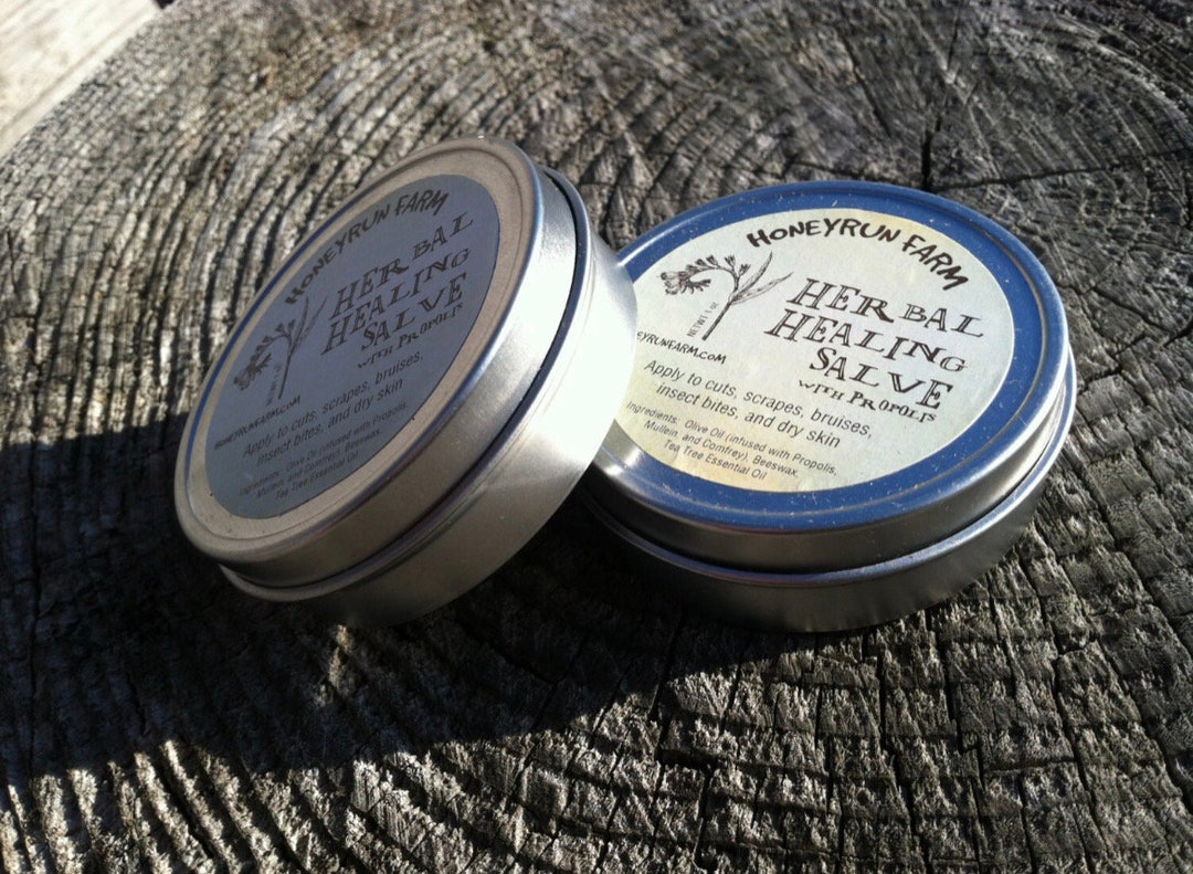 Herbal Propolis Salve: Beeswax, Mullein, Comfrey - 1 Oz - Etsy