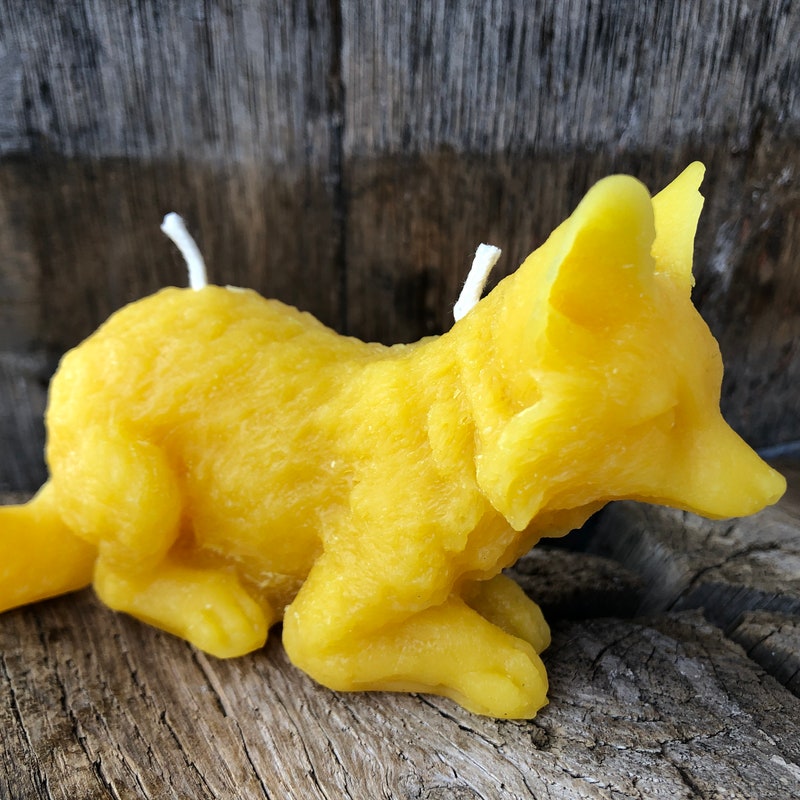 Fox Beeswax Candles - Etsy