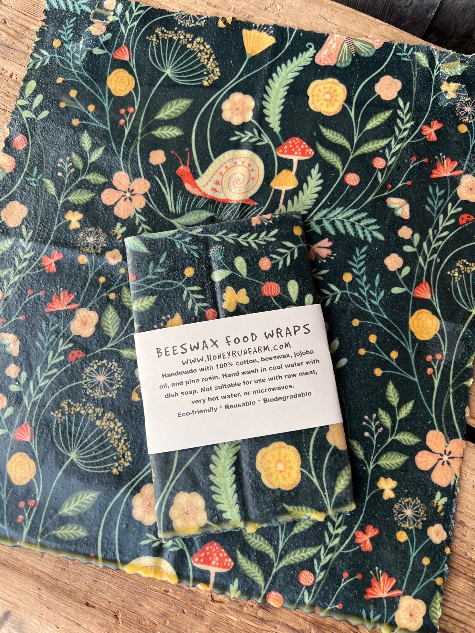 Beeswax Food Wraps Cotton Fabric Choose From 2 Sizes and 4 - Etsy