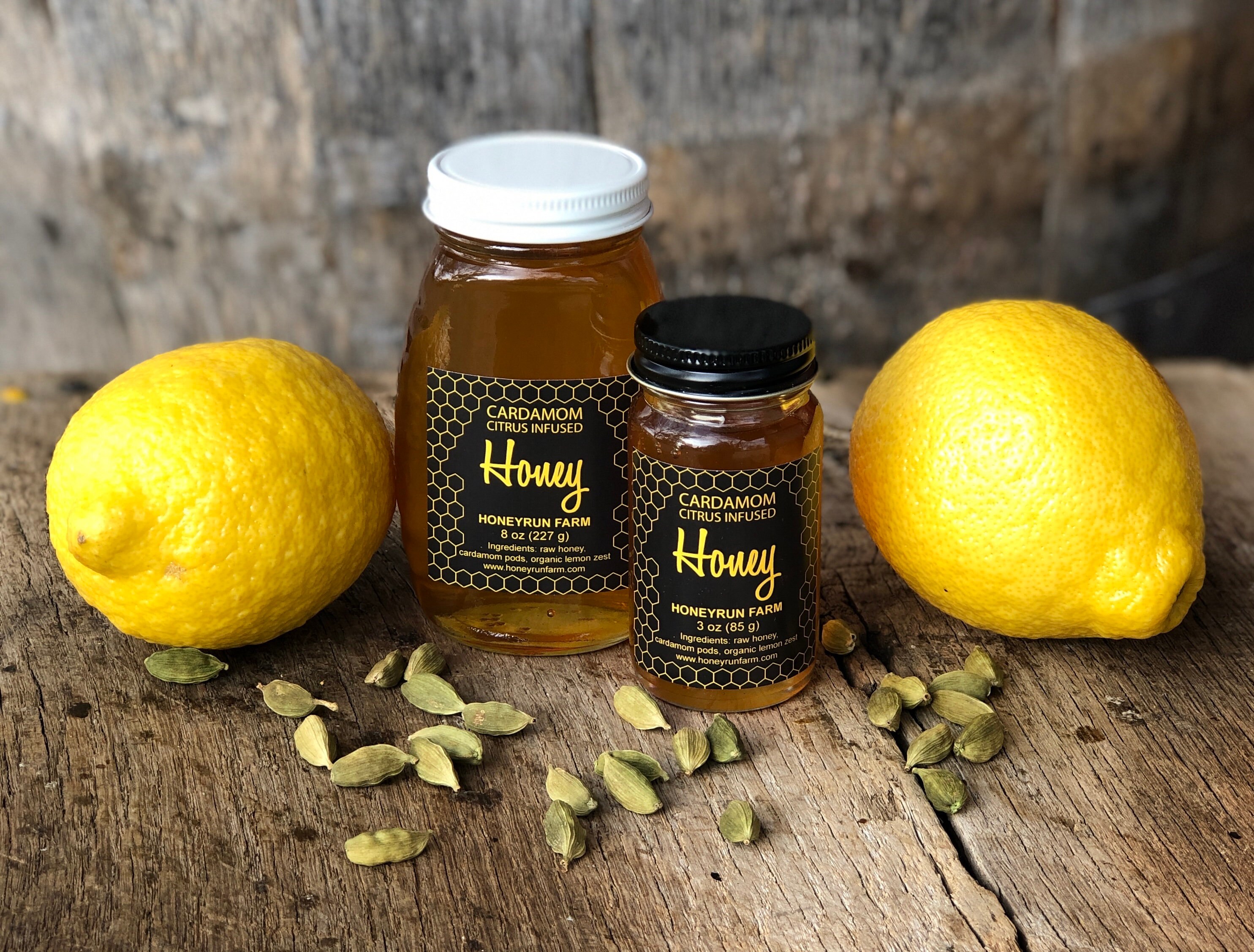 Cardamom Citrus Infused Honey 8 Ounce or 3 Ounce Glass Jar - Etsy