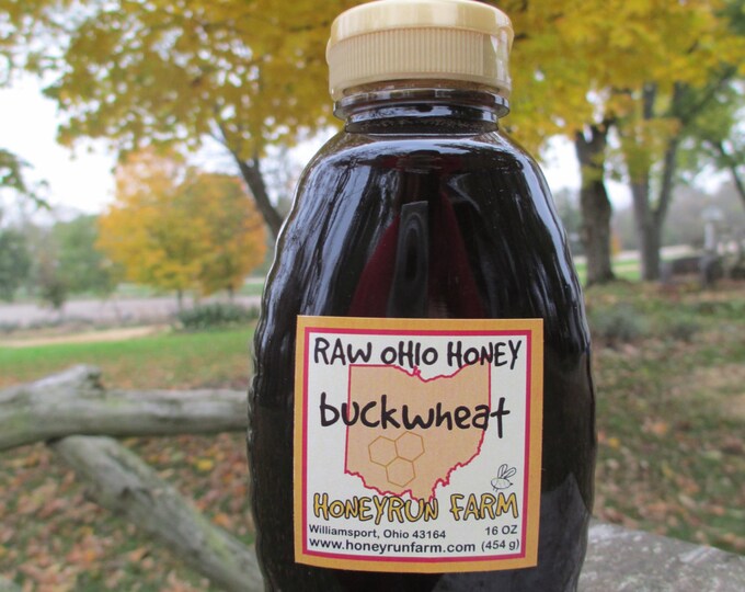 Buckwheat Honey pure Raw Ohio Honey 16 Ounce Jar - Etsy