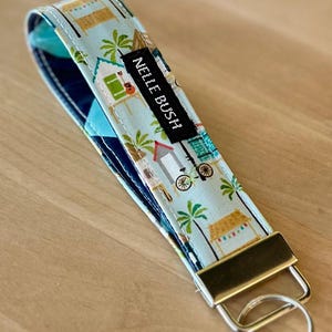 Key Fob- Beach Huts - Etsy