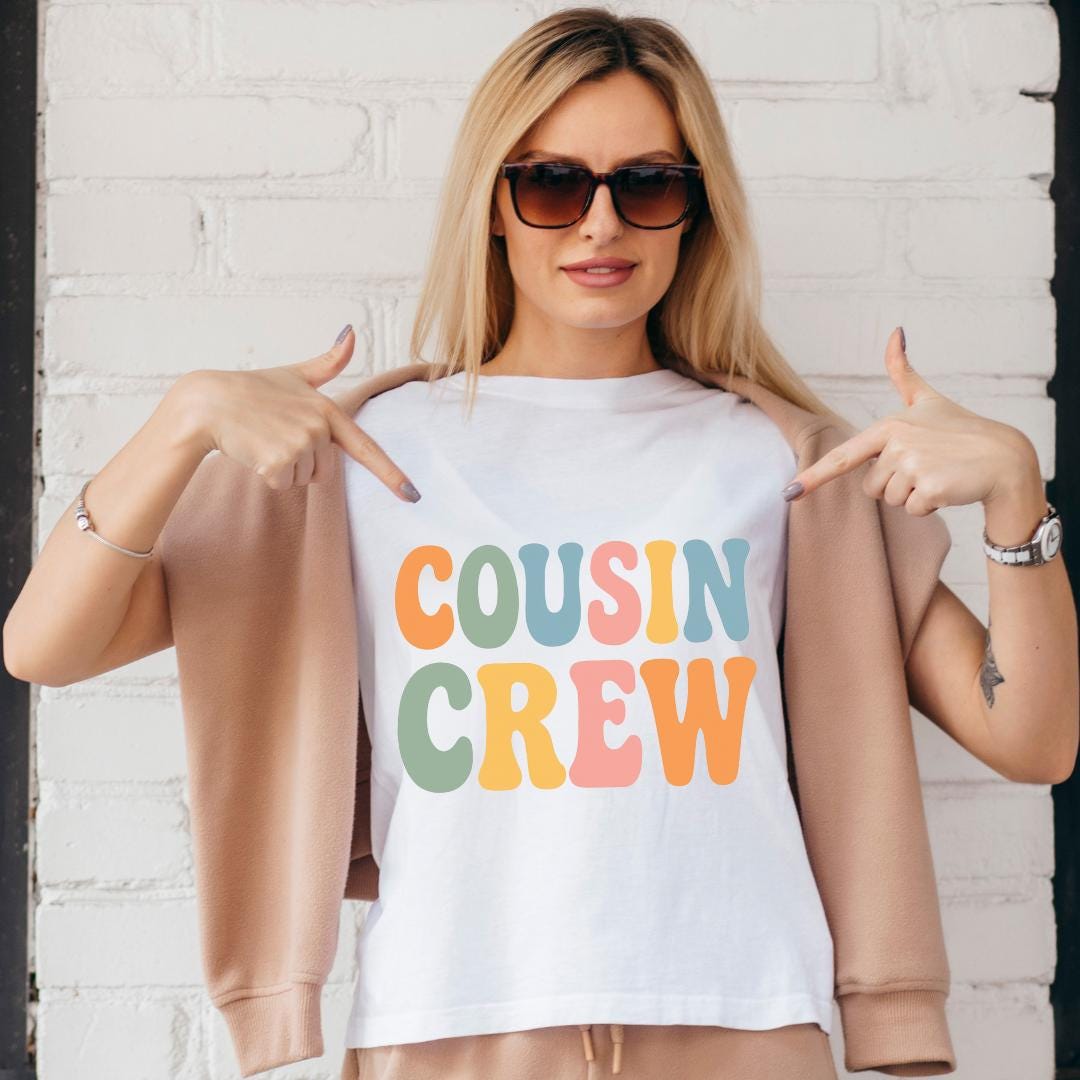 Editable Cousin Crew PNG: Family Reunion Shirt Design (digital Download ...